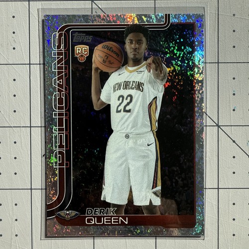 2025-26 Topps Derik Queen RC Rookie #213 Glitter Foil Pelicans | eBay