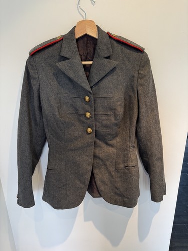 Victorian Women’s Uniform Jacket VR Cypher Brass Buttons Grey Wool HM ...