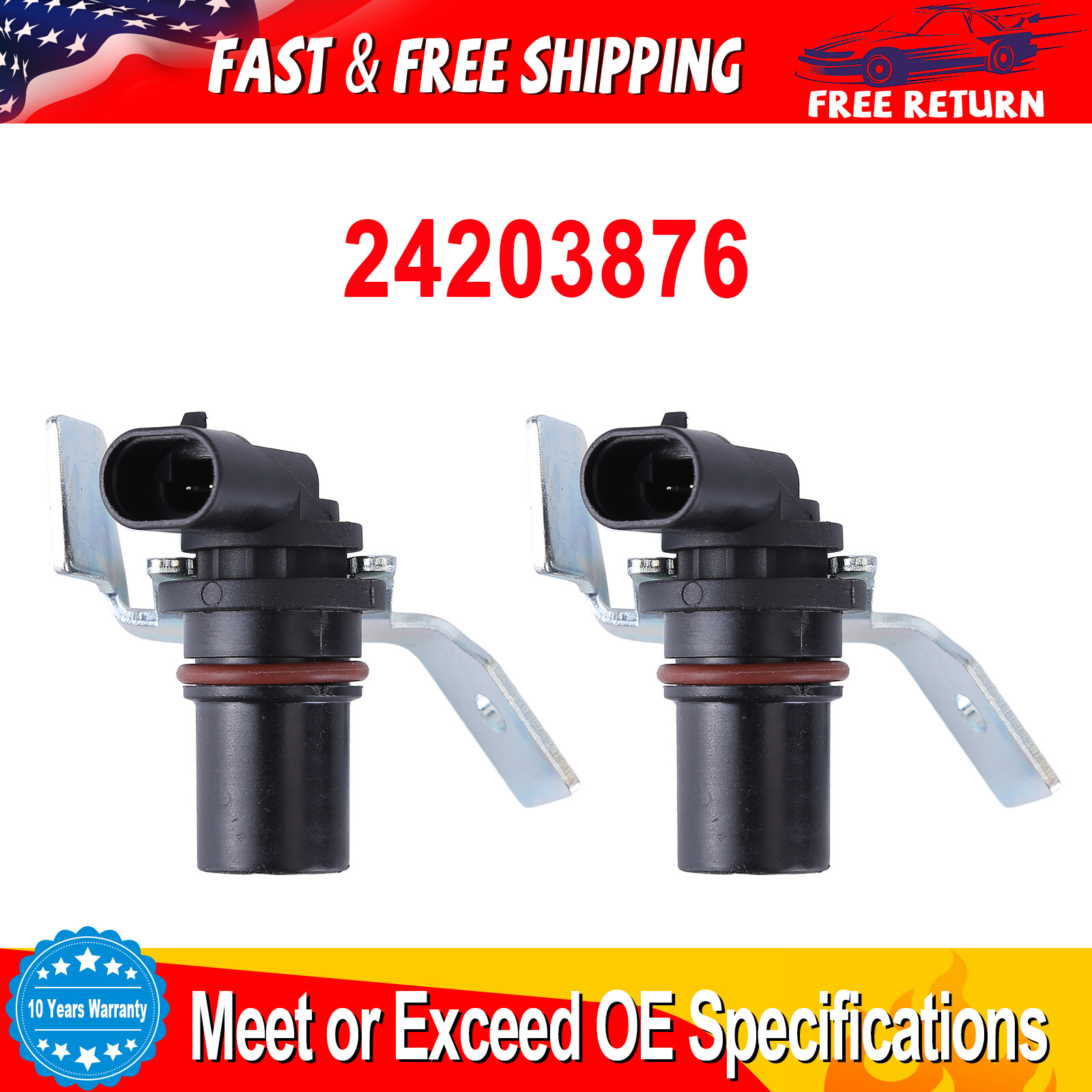 Pair 24203876 for Chevrolet GM 1991-On AC 4L80E Input & Output Speed ...