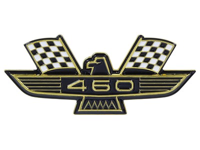 460 Ford Eagle Emblem Gold Plating Black-and-White Flags Galaxie Torino ...