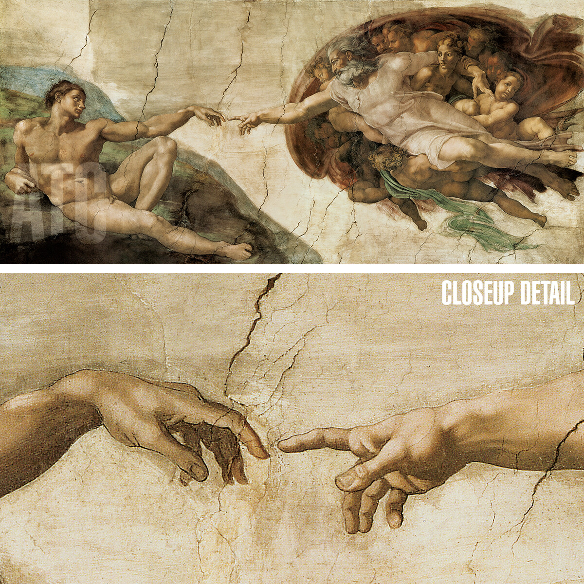 The Creation Of Adam Michelangelo Original