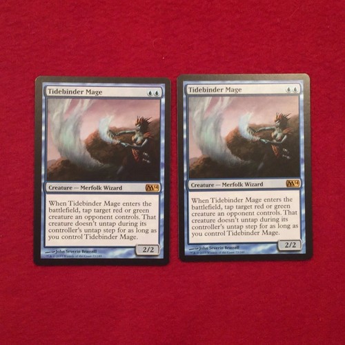 MTG X2 Tidebinder Mage M14 Magic the Gathering blau seltene Kreaturkarten | eBay