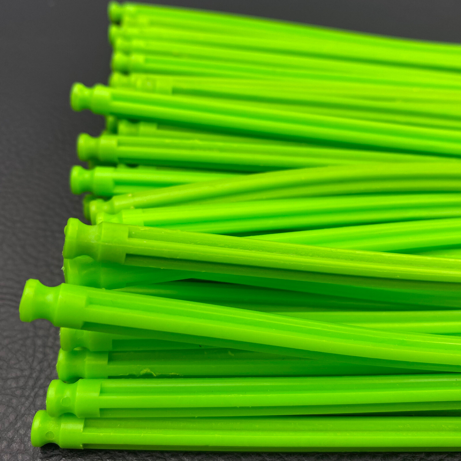 50 Knex Fluorescent Green Flexible Rods 7-1/2" Screamin Serpent 7.5 ...