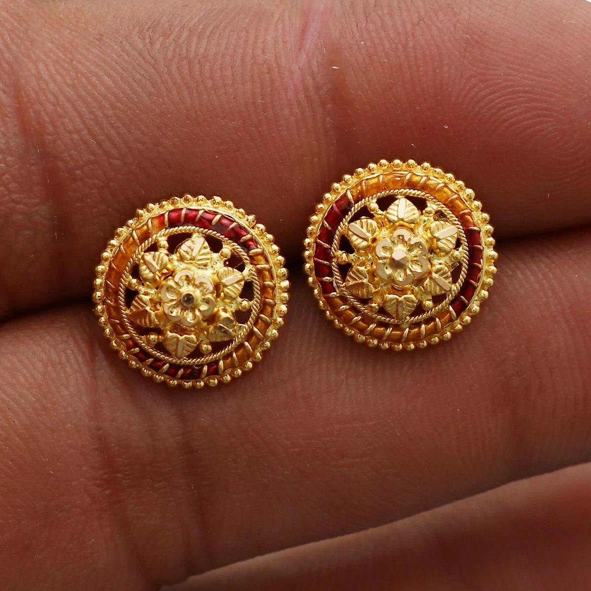 Traditional Gold Earrings Tops