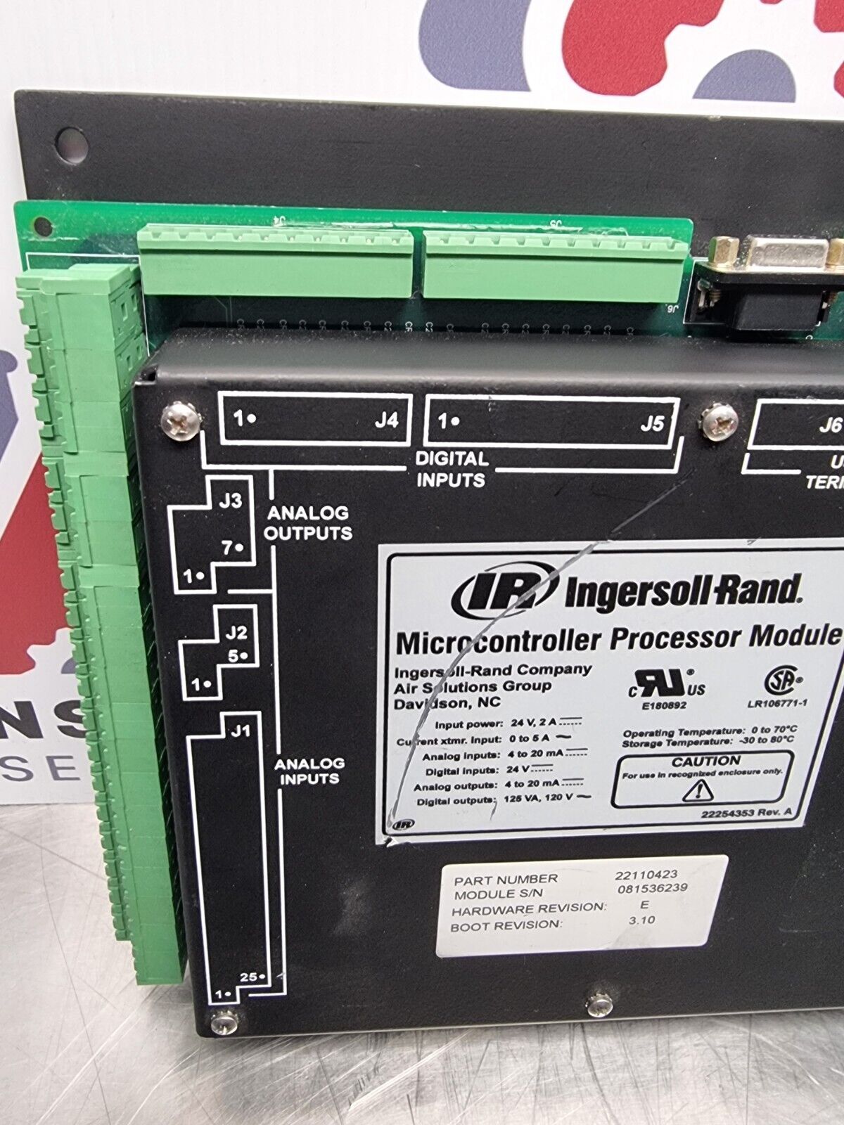 Ingersoll Rand 22110423 Microcontroller Module 120v-ac CPU Processor ...