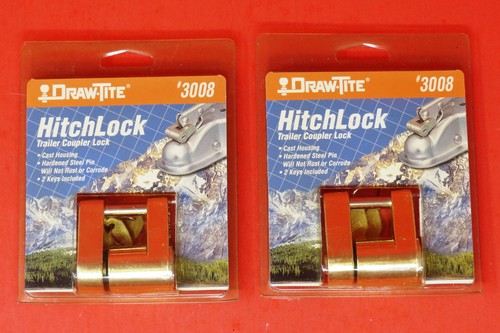 Set of 2 Draw Tite Trailer Coupler Hitch Locks 1/4" Pin 3/4" Span 2 ...