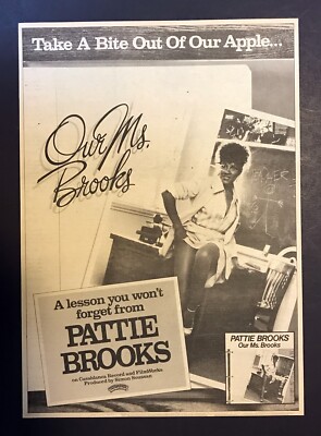 Pattie Brooks Our Ms. Brooks 1978 Poster Type Ad, Promo Advert | eBay