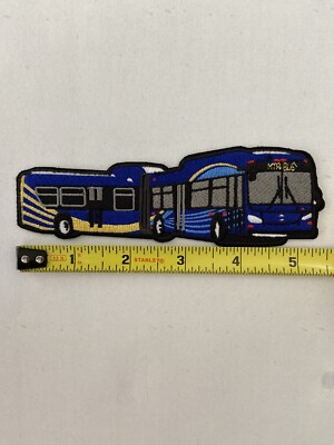 MTA NYCT Aticulate Bus Patch .State Colors. | eBay