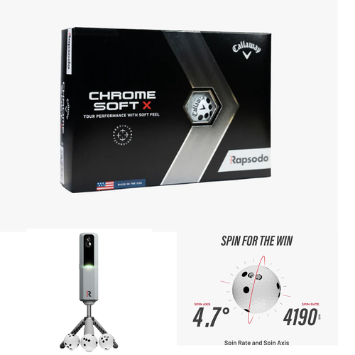 Rapsodo MLM2Pro RPT Callaway Chrome Soft X Golf Balls NEW ( 3,6,9 or 12 ...