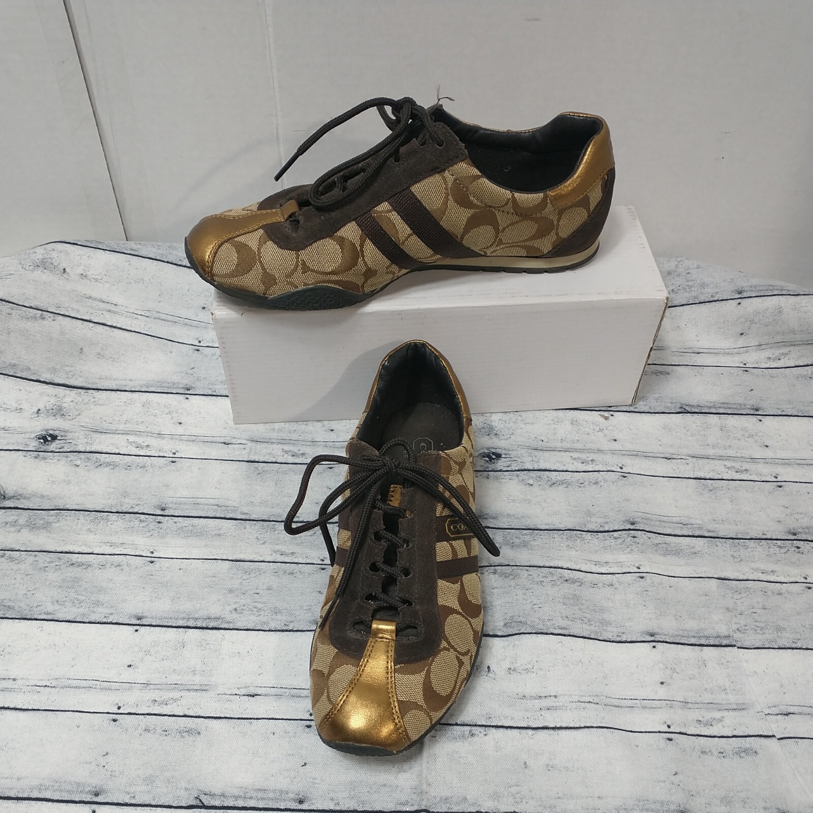 Coach Tennis Shoes Brown