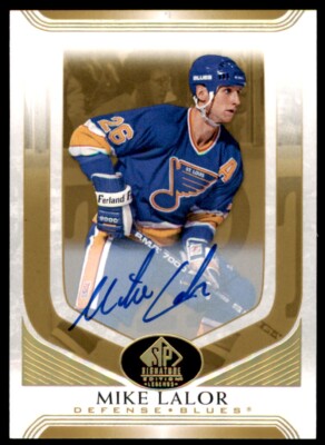 2020-21 SP Signature Edition Legends Gold Spectrum Auto #256 Mike Lalor ...