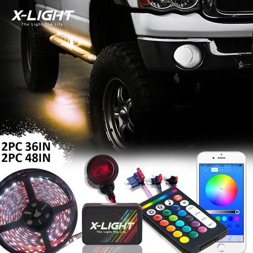4 Running Board Nerf Lights Lighting - Side Bar Step Light LED Kit for ...