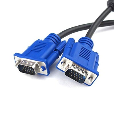 Computer VGA Cable 1.5 Meter, Support PC/Monitor/LCD/LED,VGA to VGA ...