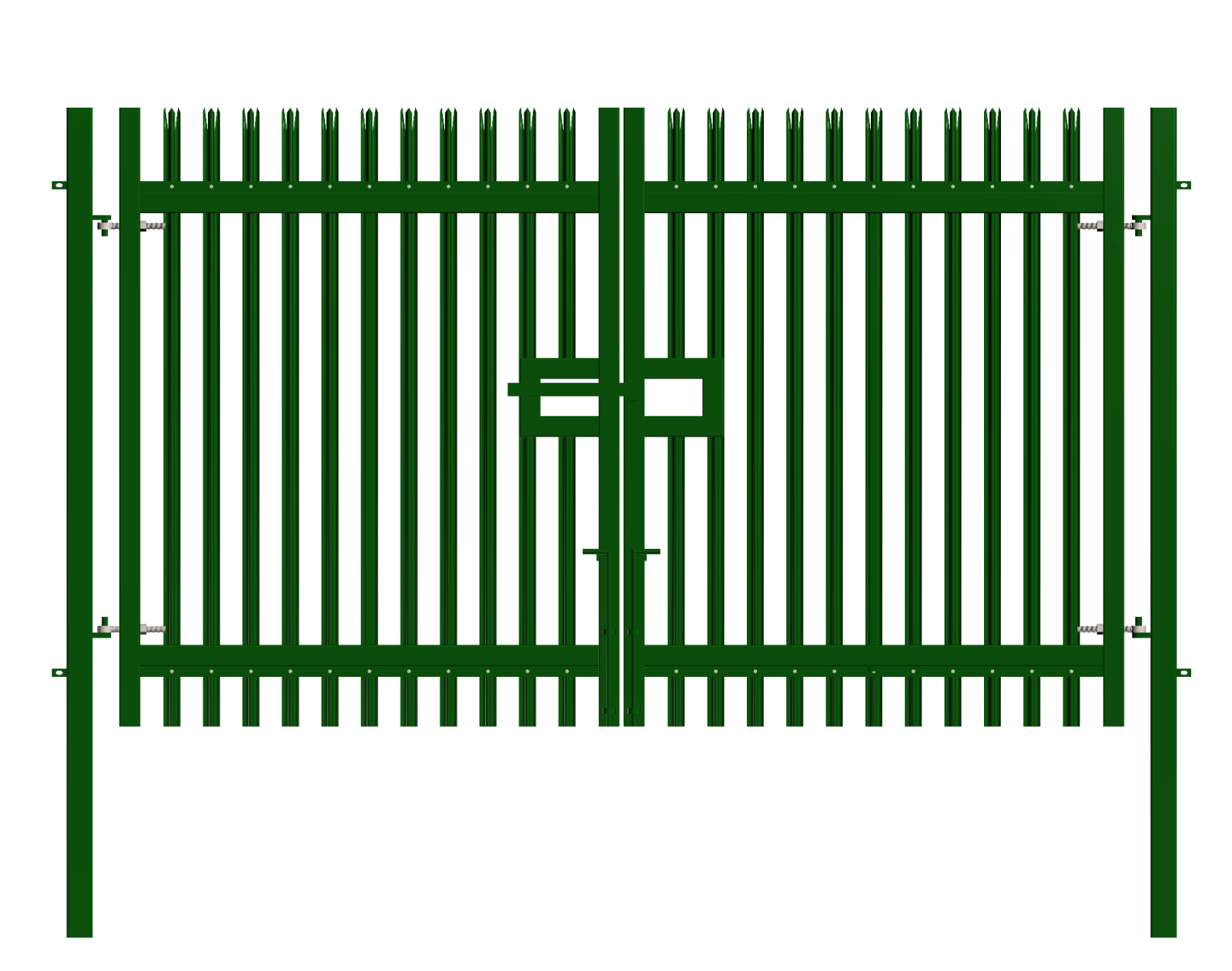 Palisade Fence Double Leaf Gate 2.0m High x 6m Security Gate | eBay UK