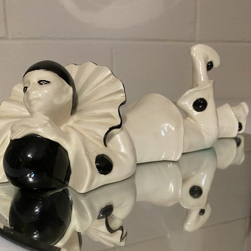 Vintage Pierrot French Mime Statue Ceramic Clown Statuette Kitsch ...
