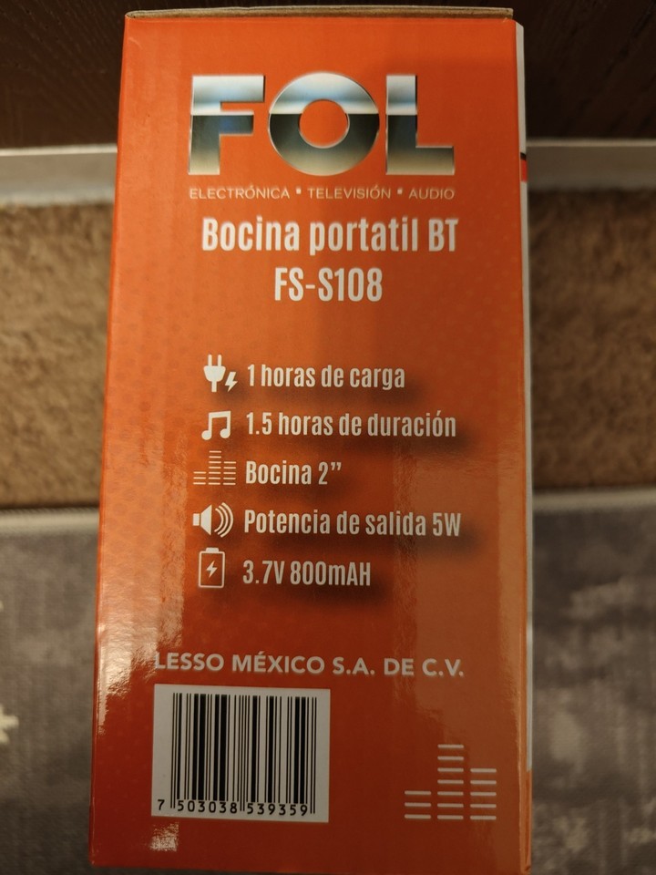 FOL Bluetooth speaker, model FS-S108. | eBay