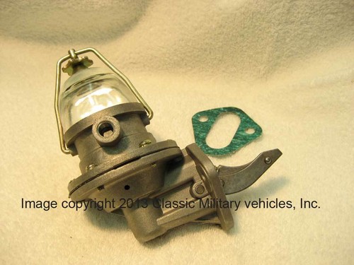 New Willys CJ2A CJ3A Ford GPW MB Fuel Pump with Glass Bowl. Jeep L134 ...