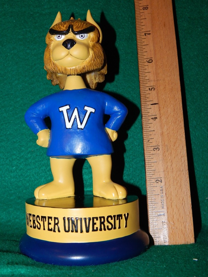 WEBSTER UNIVERSITY GORLOK Mascot 7”Bobblehead St. Louis School College ...