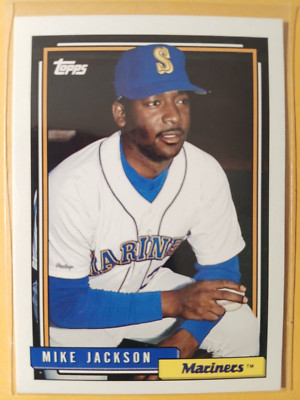 MIKE JACKSON SEATTLE MARINERS 1992 TOPPS BASEBALL CARD #411 | eBay