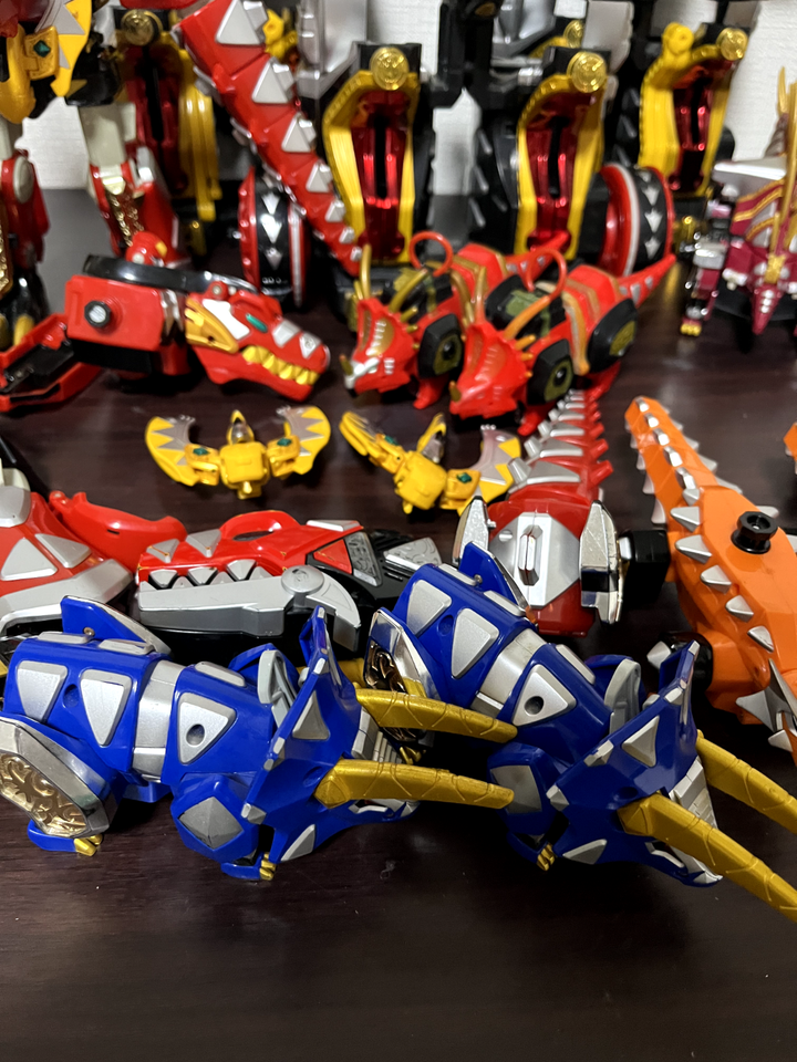 (junk) BANDAI Power Rangers Dino Thunder Abaranger Set Megazord | eBay