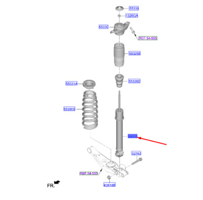 HYUNDAI TUCSON NX4 MK4 Rear Shock Absorber 55307N7820 NEW GENUINE | eBay