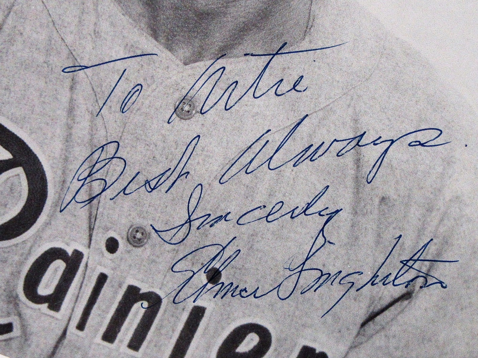 c.1956 autograph ELMER SINGLETON Seattle Rainiers Popcorn Card premium ...