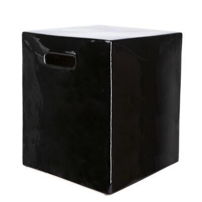 Hampton Square Garden Stool - Black | eBay