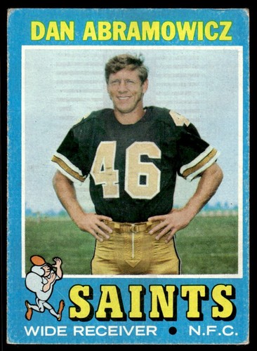 1971 TOPPS DAN ABRAMOWICZ NEW ORLEANS SAINTS #90B | eBay