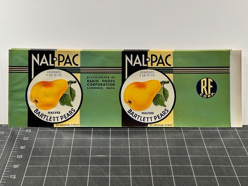 35 NAL-PAC Bartlett Pear can labels | eBay