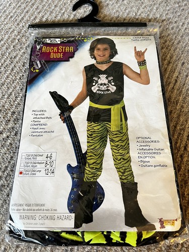 Child Punk Rock Star Boy Costume Size L 12-14 Forum Novelties 2014 New ...