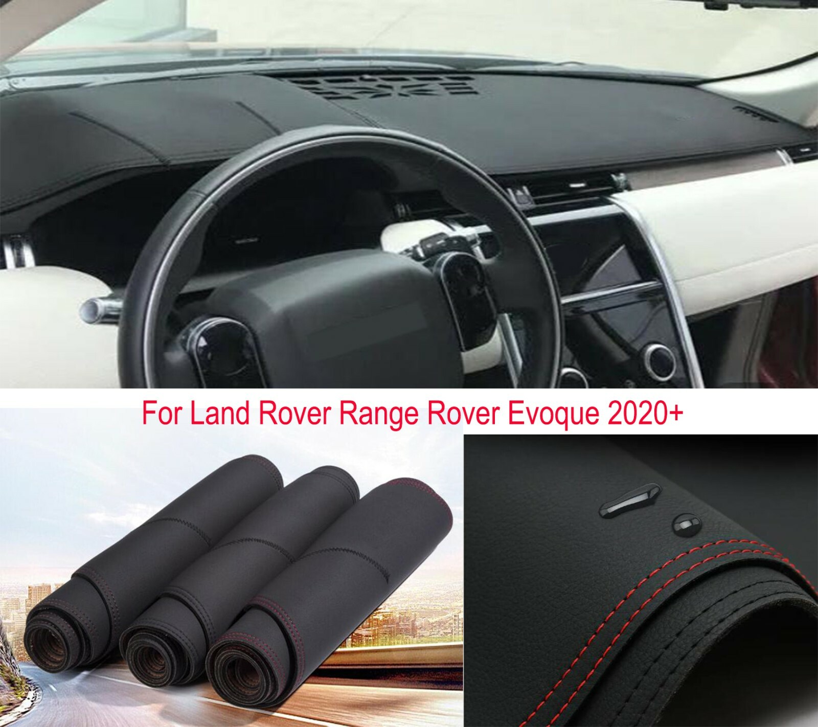Leather Mat Dashboard Cover Dashmat Pad For Land Rover Range Rover ...
