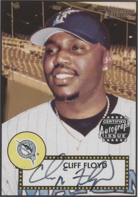 2001 Topps Heritage - Autographs Cliff Floyd #THA-CF (AU) for sale ...