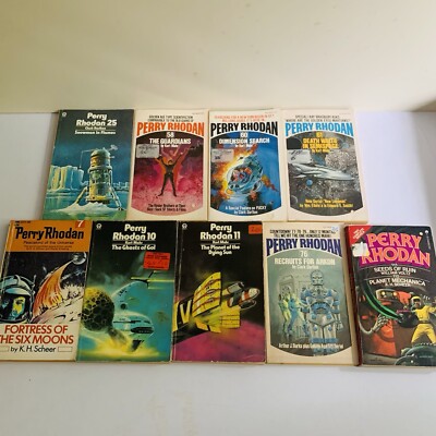 Perry Rhodan Book Bundle x 9 Paperback Mixed Lot Kurt Mahr Clark ...