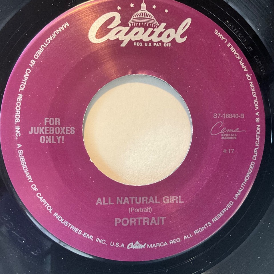 Portrait, All That Matters / All Natural Girl, 7" 45rpm, Vinyl, NM | eBay