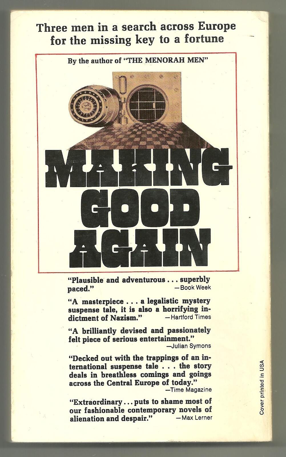 Making Good Again by Lionel Davidson (1969 1st Ballantine pb {01798 ...