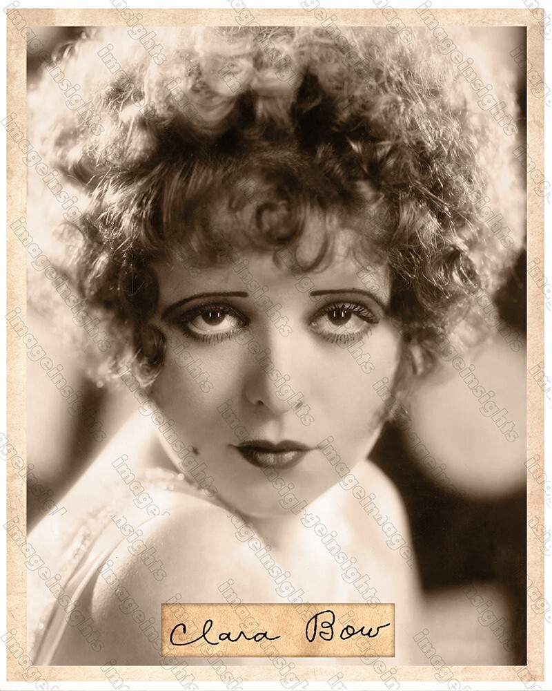 CLARA BOW 1920's Silent Screen Actress & Beauty 8x10 v1 Photo Autograph ...