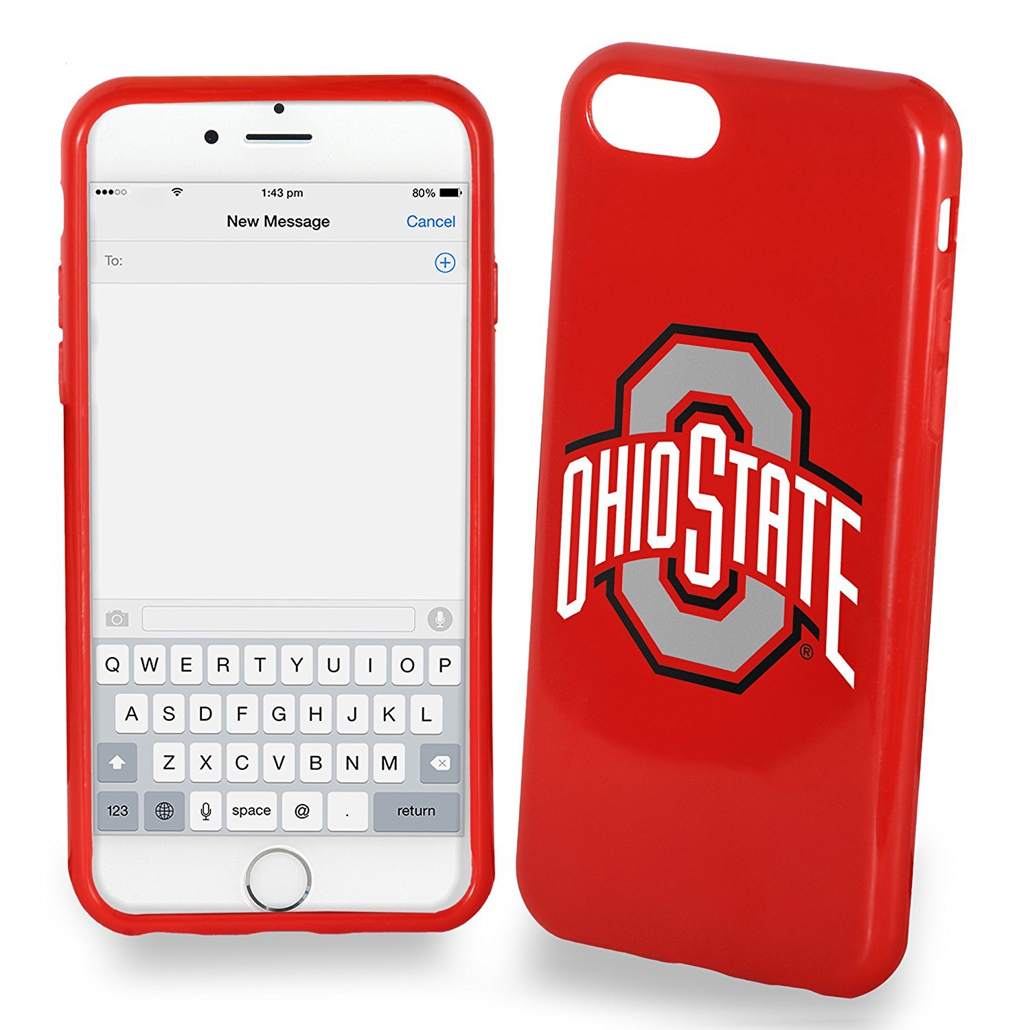 FOCO NCAA Ohio State Buckeyes Soft Case for iPhone 8 Plus, 7Plus (5.5 ...