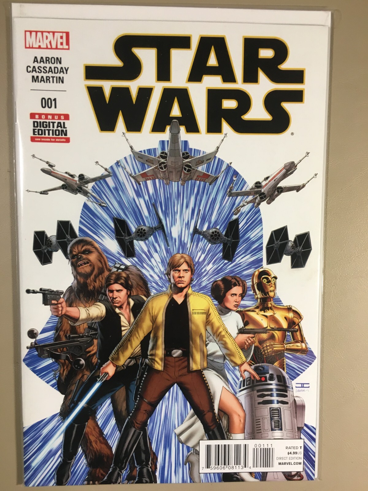Marvel Star Wars #1 Aaron Cassaday Martin Marvel Comics 2015 (NM ...