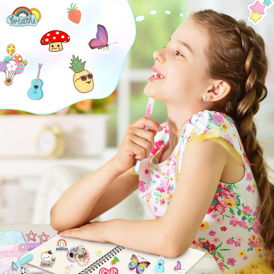 Kids Journal Diary for Girls, DIY Craft Toy Gifts for Girls Age 5-12 ...