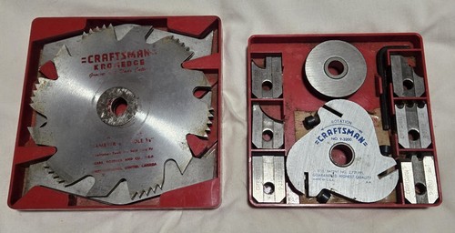 Vintage Craftsman Molding Head Blade Set of 6 & 6" Dado Adjustable ...