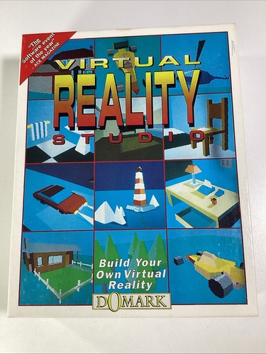 IBM PC Software VIRTUAL REALITY STUDIO 1991 Domark Big Box 3.5 Disk ...