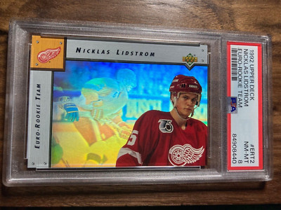 1992 Upper Deck Nicklas Lidstrom ERT2 Euro-Rookie Team Holo PSA 8 | eBay