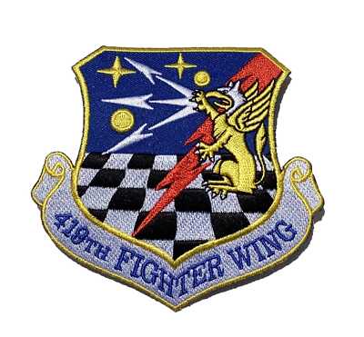 419th Fighter Wing Patch – Plastic Backing | eBay