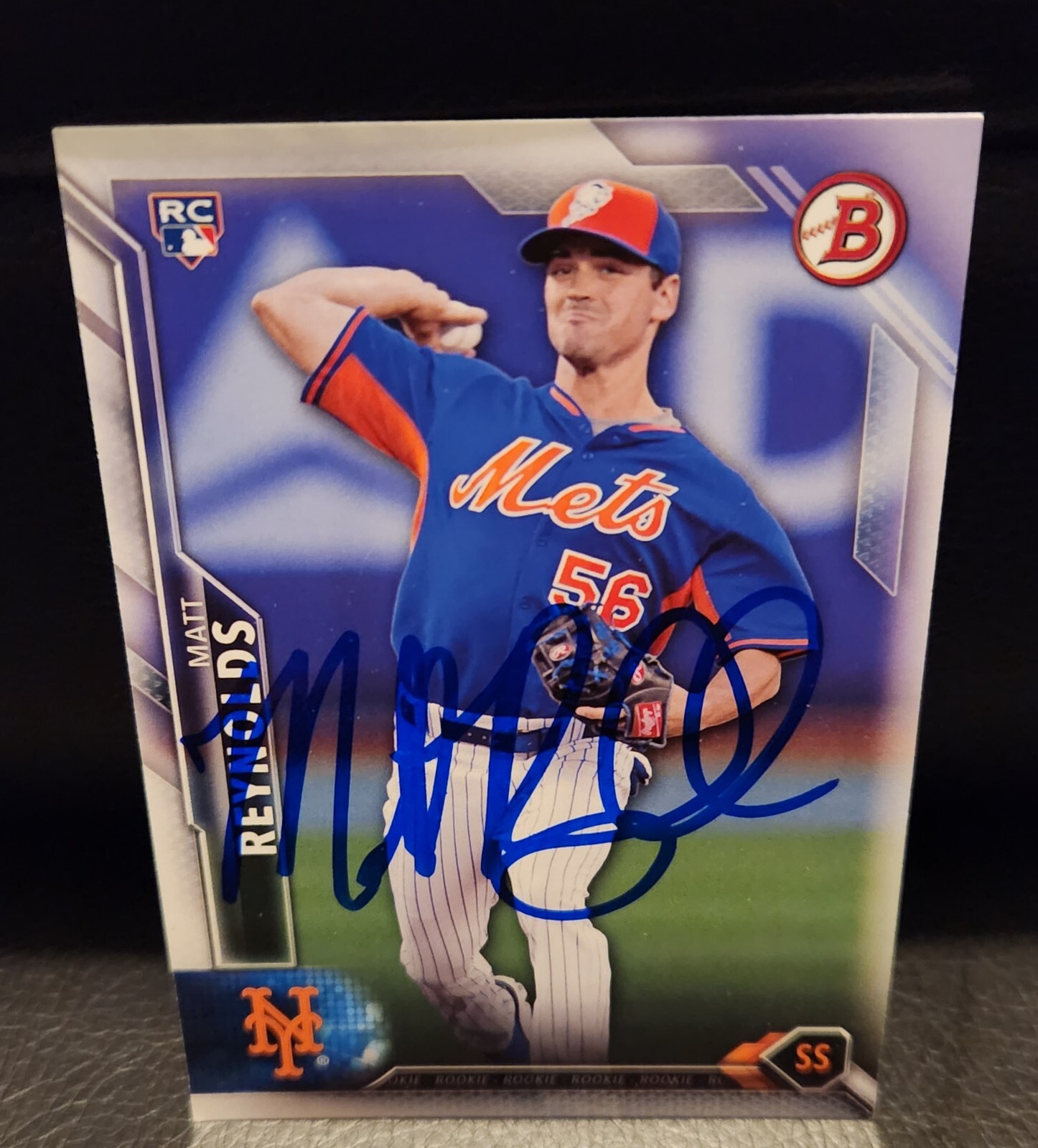 Matt Reynolds Autograph Signed 2016 Bowman RC New York Mets | eBay