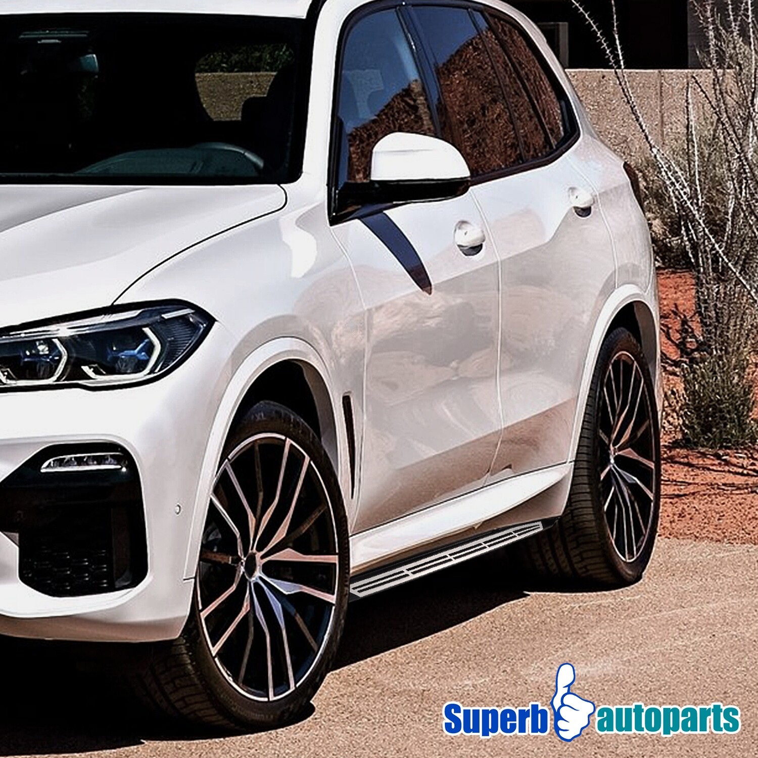 Fits 2019-2020 BMW G05 OE X5 Aluminum Side Step Bar Nerf Running Board ...