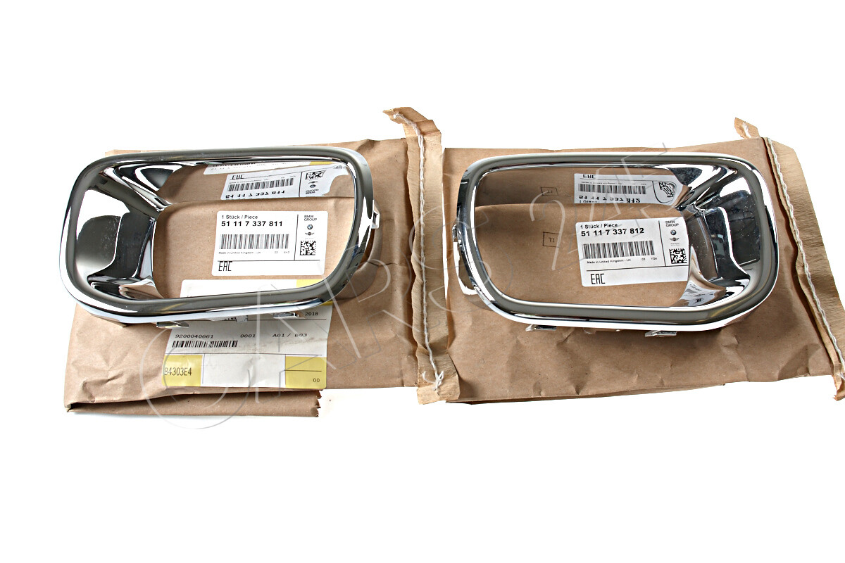 Genuine MINI Cooper F55 F56 F57 Air Duct Brake Covers Pair Chrome ...