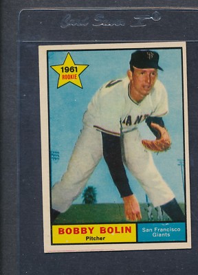 1961 Topps #449 Bobby Bolin Giants EX/MT *6602 | eBay