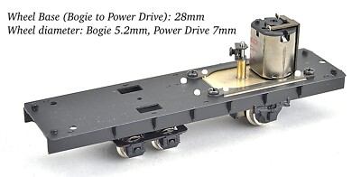 N/HOn30/HOe/009 Scale Aru-Model Bogie Truck/Single-Axis Power Drive ...