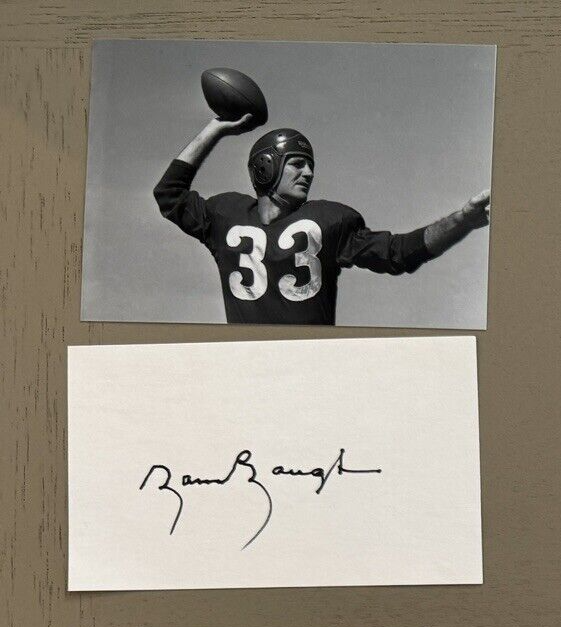 Sammy Baugh Autograph Index Card NFL Football Hall of Fame HOF Signed ...