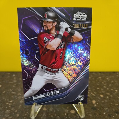 Topps Chrome Black Baseball 2023 Dominic Fletcher Rookie Refractor /150 ...